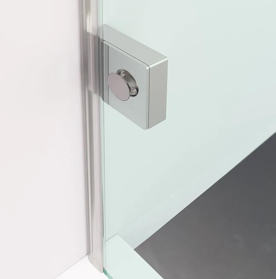 Polysan FORTIS EDGE sprchové dveře bez profilu 800mm, čiré sklo, pravé FL1280R