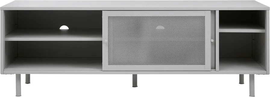Šedý kovový TV stolek 160x55x45 cm Veep – Unique Furniture