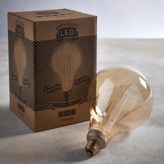 Brilliant 77084 Skleněná Filament LED žárovka XL E27 A148 Bernstein