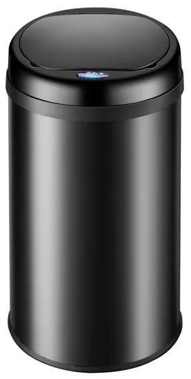 InternetovaZahrada - Bezdotykový odpadkový koš BIN - 40 litrů - černý |  BIANO
