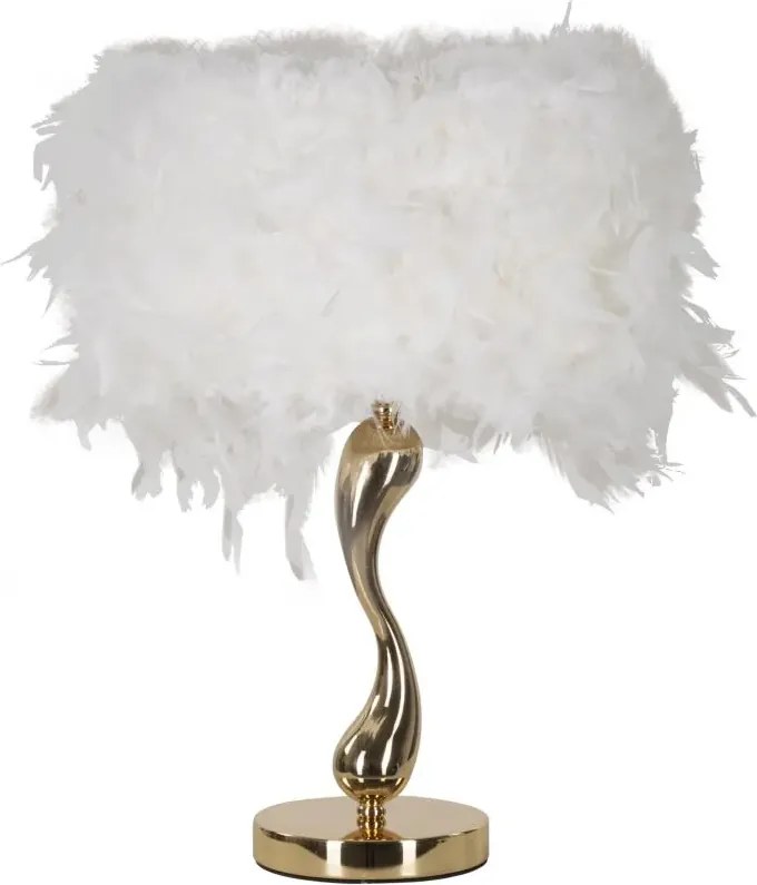 Stolní lampa Cart 47 cm bílo-zlatá