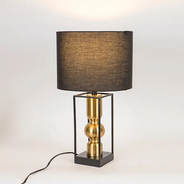 Stolní lampa 1xE27/40W/230V černá/zlatá