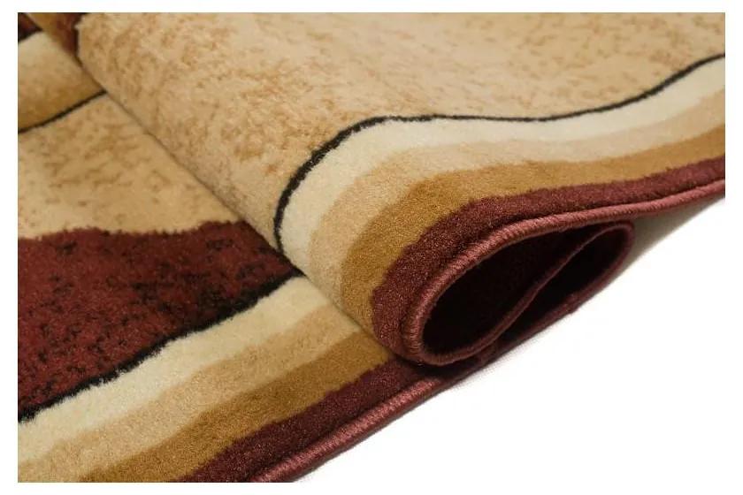 Kusový koberec PP Foglio hnědý 130x190cm