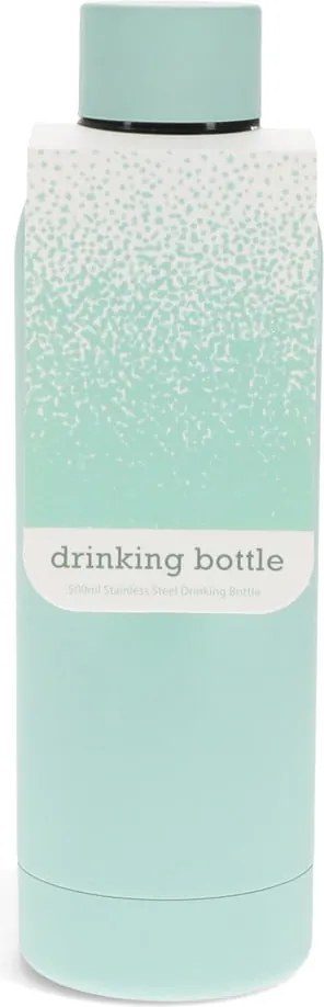 Světle modrá cestovní nerezová lahev 500 ml – Rex London