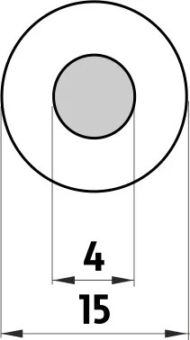 Nimco Držák na ručníky, 47 cm BORMO černá - BRC 11046-90