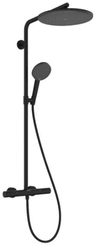 Hansgrohe Raindance Alive S Puro - Sprchový set s termostatem, 21x34 cm, 3 proudy, EcoSmart, matná černá 24593670