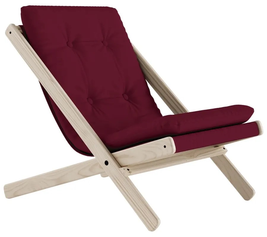 Skládací křeslo Karup Design Boogie Raw/Bordeaux