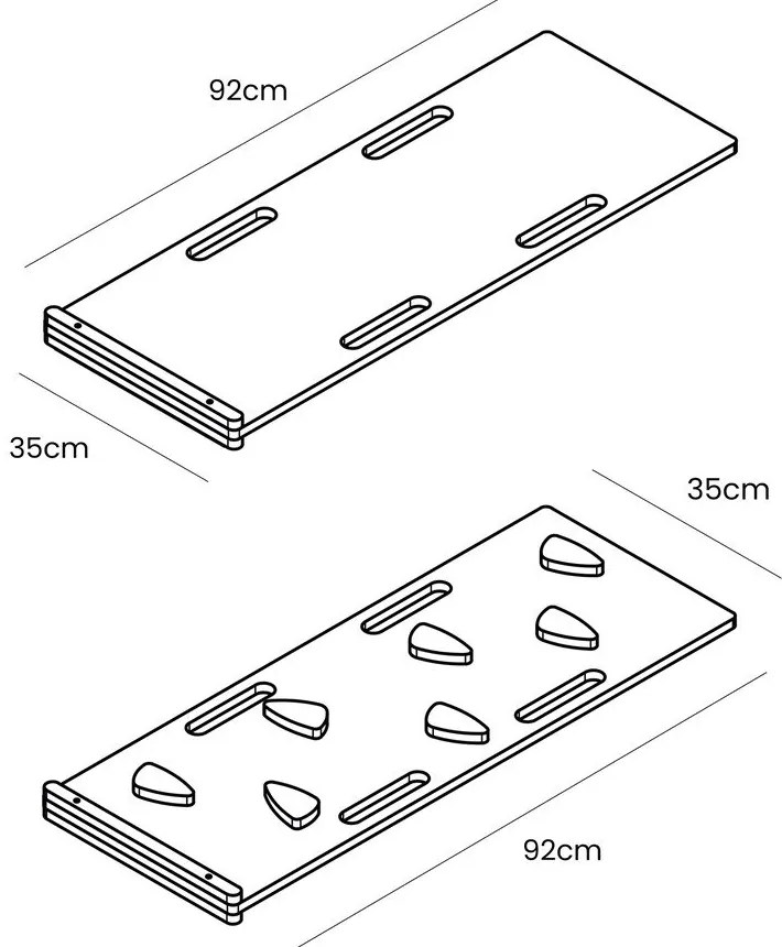 Houpačka z borovicového dřeva v přírodní barvě 39x75x38 cm Montessori – Meowbaby