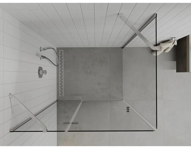 Mexen Roma sprchový kout s otočnými dveřmi 100 x 70 cm, Průhledné, Chromovaná - 854-100-070-01-00