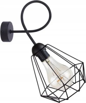 Nástěnná Lampa Diamant Černá 001-13KDC