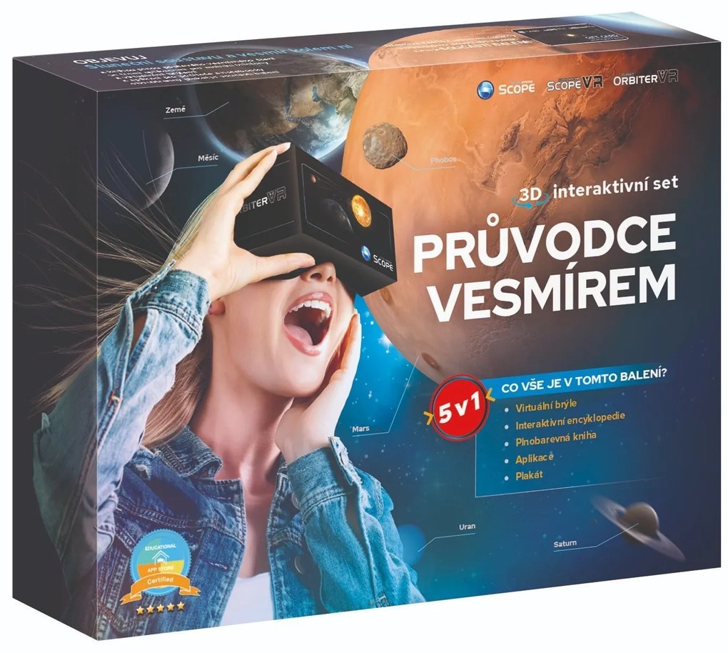 Vr brýle průvodce vesmírem 5v1