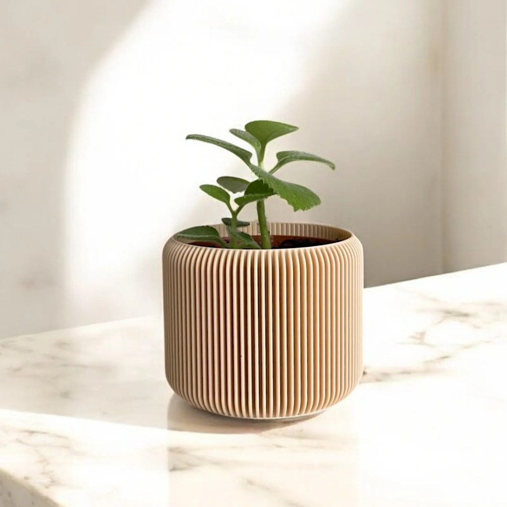 Plantbee Květináč Umbert 7cm žlutá