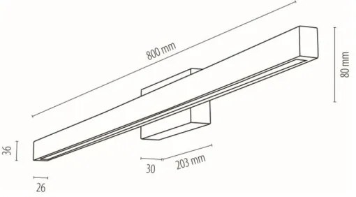 Spot-Light19912104 - LED Koupelnové nástěnné svítidlo AQUAVIVA LED/12W/230V IP44