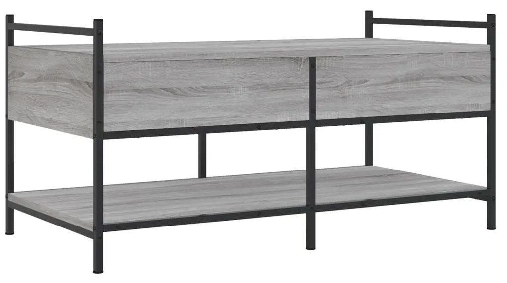 Konferenční stolek šedý sonoma 99 x 50 x 50 cm kompozitní dřevo - Default Title