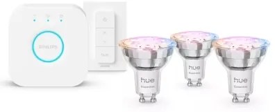 Základní sada Philips Hue WACA 3xGU10/4,7W 2200-6500K + Hue bridge