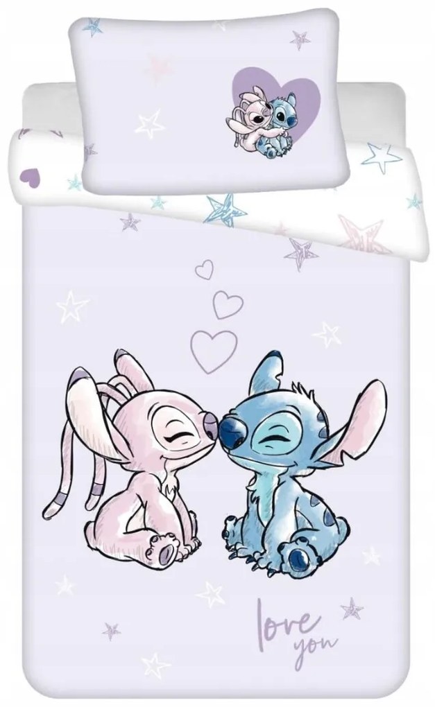 Povleceni Disney Lilo and Stitch do postýlky 135x100cm+40x60cm Setino