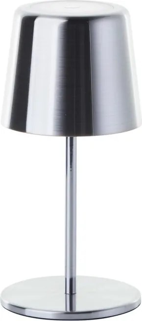 Brilliant G40939/68 Stolní AKU lampa XAANA broušený nikl USB-C , CCT