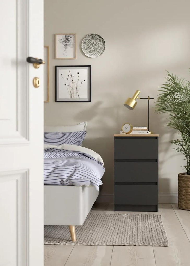 FALCO Komoda Simplicity 237 šedá/jackson hickory