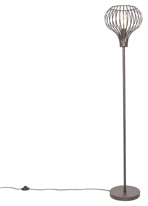 Moderní stojací lampa hnědá - Sapphira