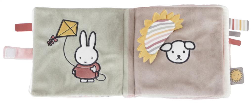 Textilní knížka s aktivitami králíček Miffy Fluffy Pink
