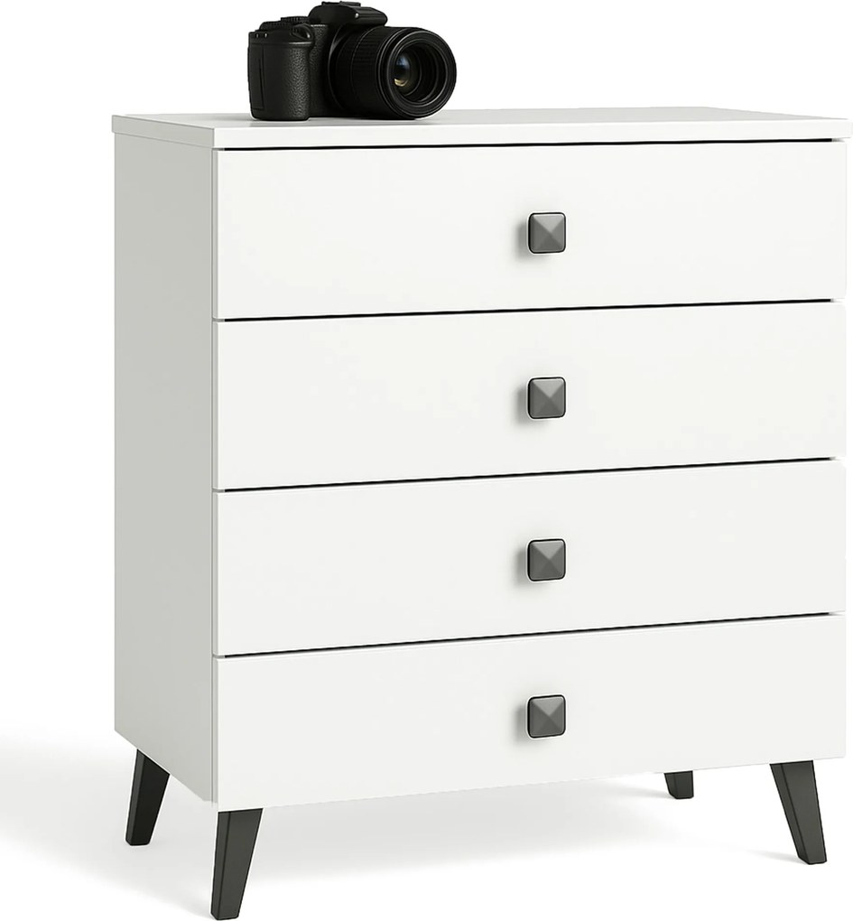 Komoda Mobi K-04 bílá/černá