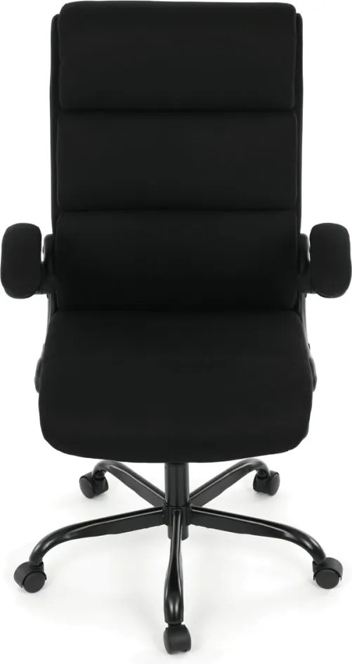 Kancelářské křeslo KA-K3104 BK, houpací mechanismus, černá látka (67 x 68) cm Šedá