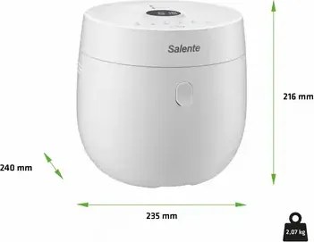 Salente Jasmine bílá / Rýžovar / 1,9 l / 4 programy / LCD displej / od