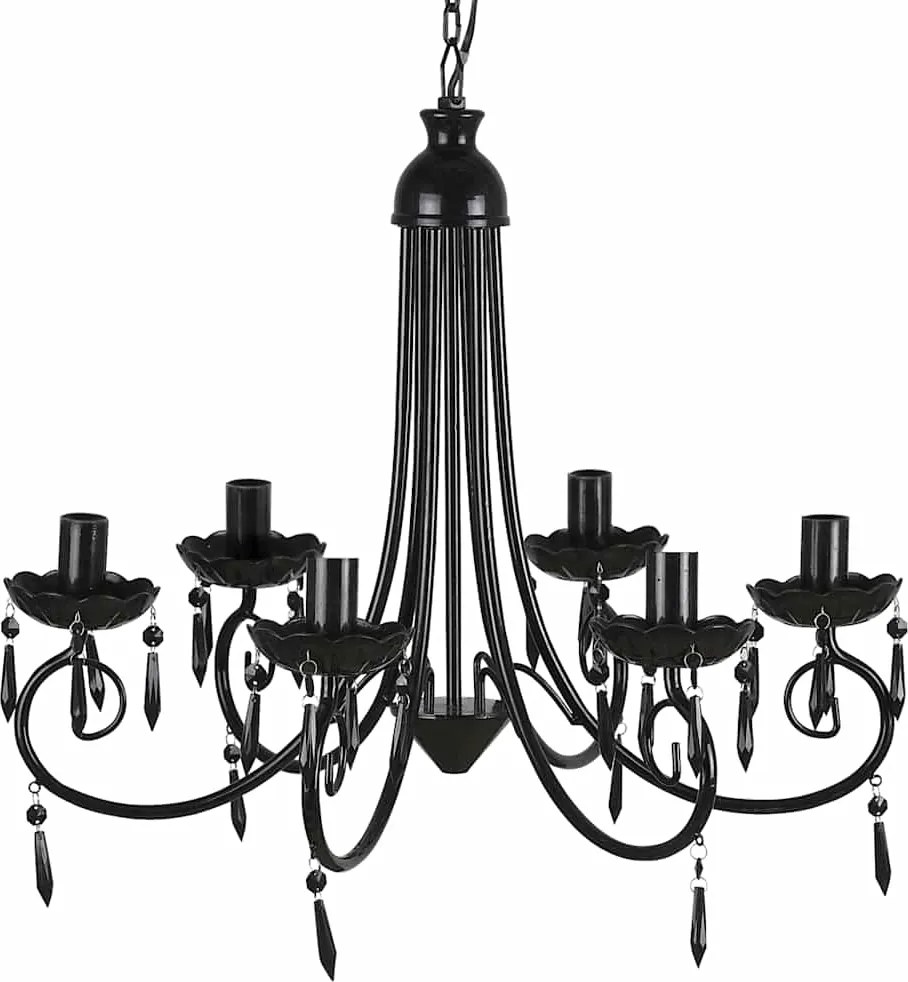 Elegantní, křišťálový lustr na šest žárovek 240689