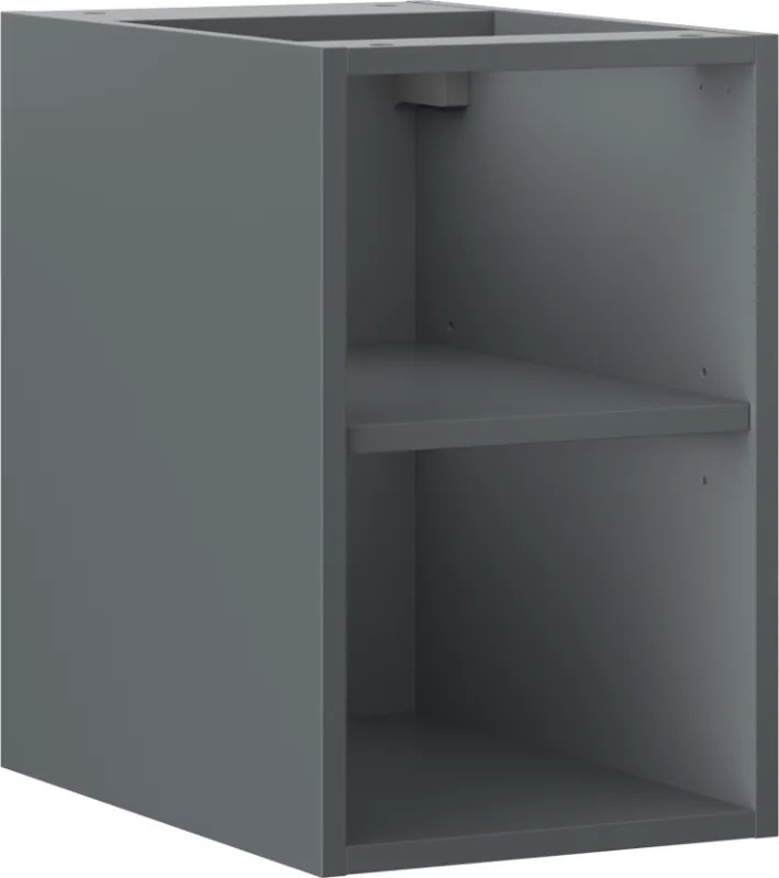 Mexen Box-A, otevřená skříňka s policí 30 cm, grafitová matná, 91AX2-0300-470-0-66