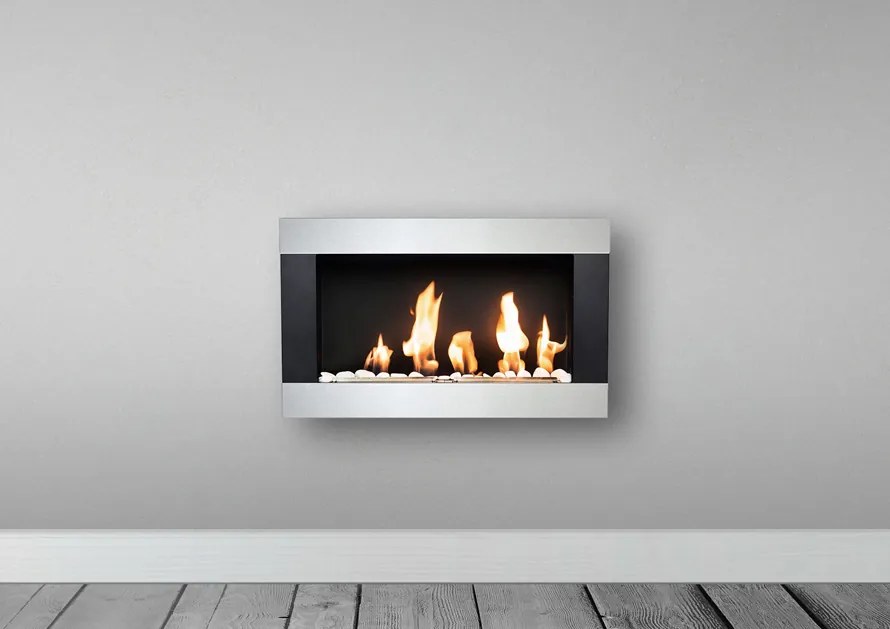 BIOFLAME biokrb Easy S Open Nerez Horizontal 65x40 cm