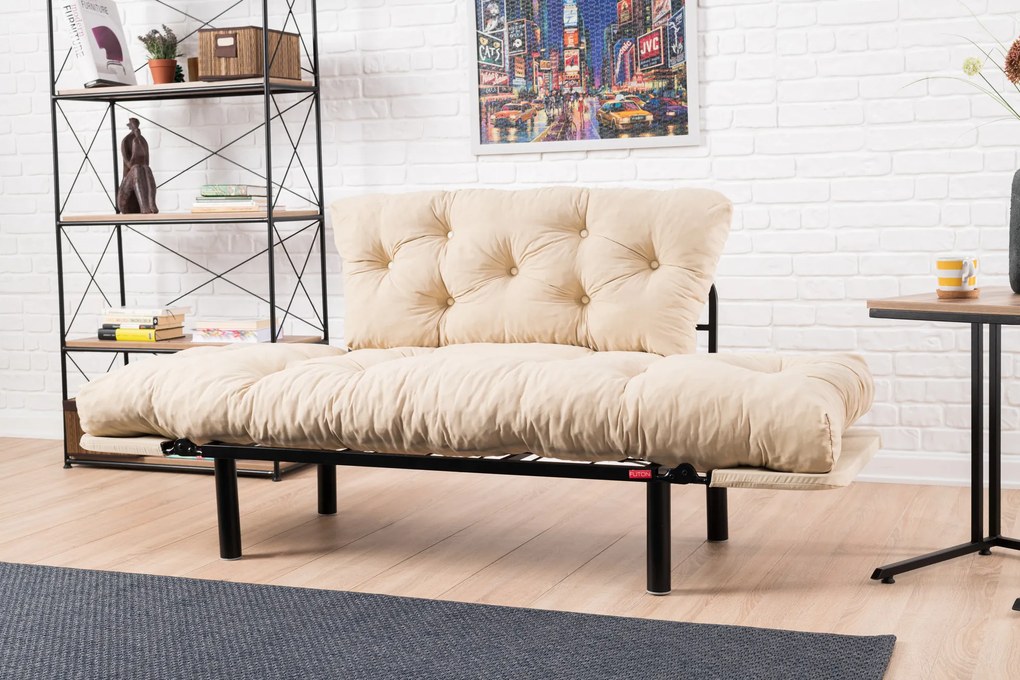 Atelier del Sofa 2-místná pohovka Nitta - Cream, Krémová