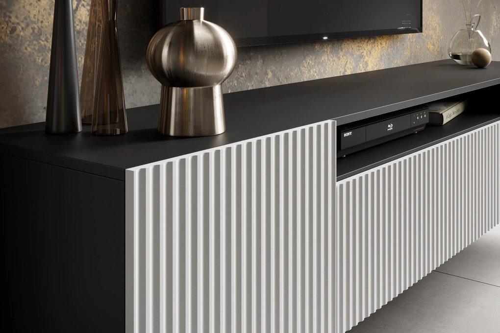 ADRK Furniture RTV skříňka NOEMI Závěsná RTV-NOE-BW