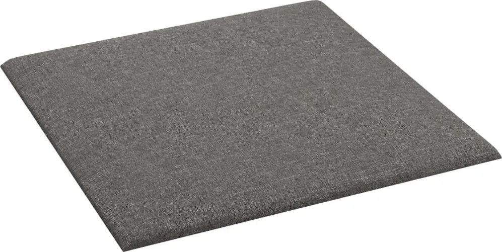 vidaXL Nástěnné panely 12 ks 30 x 30 cm textil 1,08 m² [343789] Barva: Hnědá