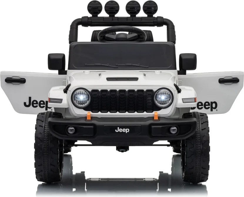 LEAN CARS Akumulátorové vozidlo Jeep Rubicon DK-JWR558 24 V, bílé