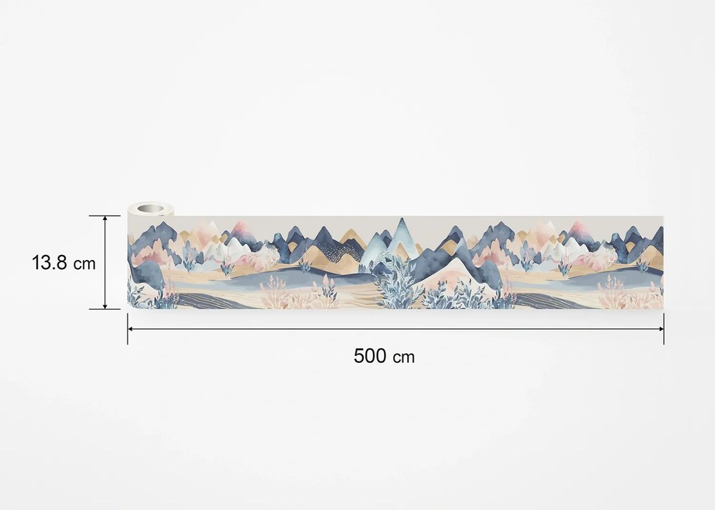Samolepící bordura na zeď Klidná Krajina | 5 m x 13.8 cm | DWB8415
