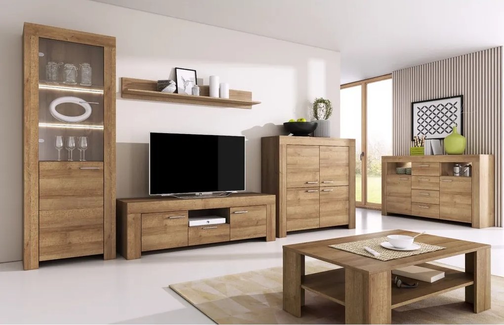 Piaski Komoda Sky SK155 Barva: Dub Riviera