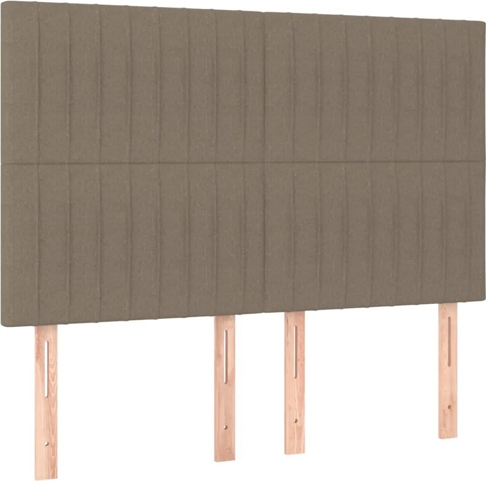 Box spring postel s matrací taupe 140x200 cm textil 3136761