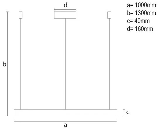 LED Stmívatelný lustr na lanku LED/72W/230V 3000-6500K + dálkové ovládání