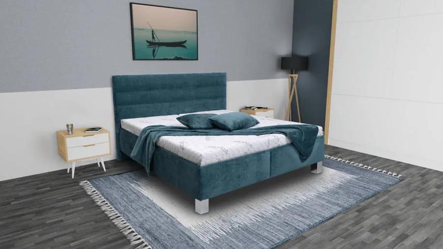 Pohoda Čalouněná postel WENDY s úložným prostorem a volně loženou matrací | Šířka matrace: 160 cm,Látka: Katie 8
