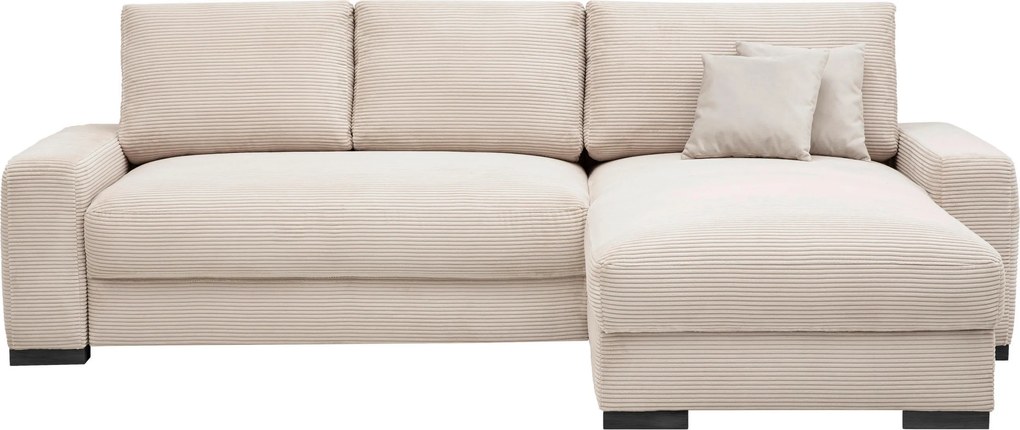XXXLutz ROHOVÁ ROZKLÁDACÍ POHOVKA, textil, krémová Niels Andersson - Rozkládací sedačky - 000694009006