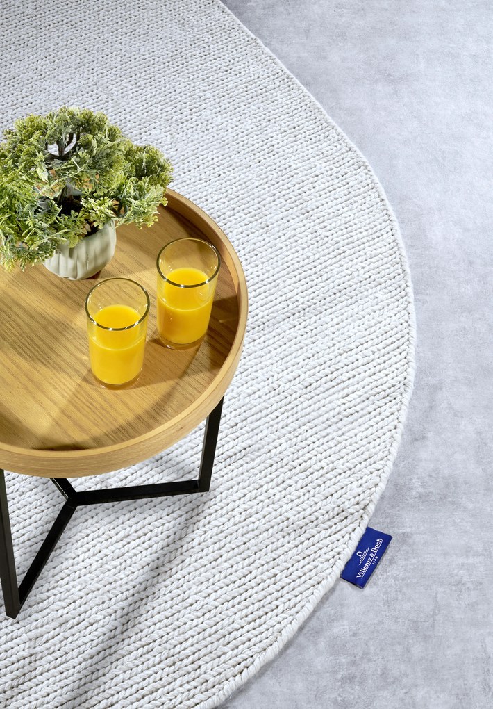 Villeroy & Boch Kusový koberec 106048 White ovál, 160x230 ovál, bílá, ložnice
