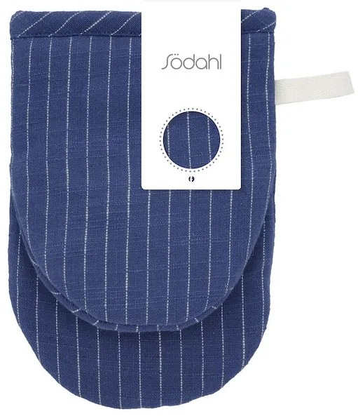 Södahl Mini kuchyňská chňapka 14x21 Line Royal Blue