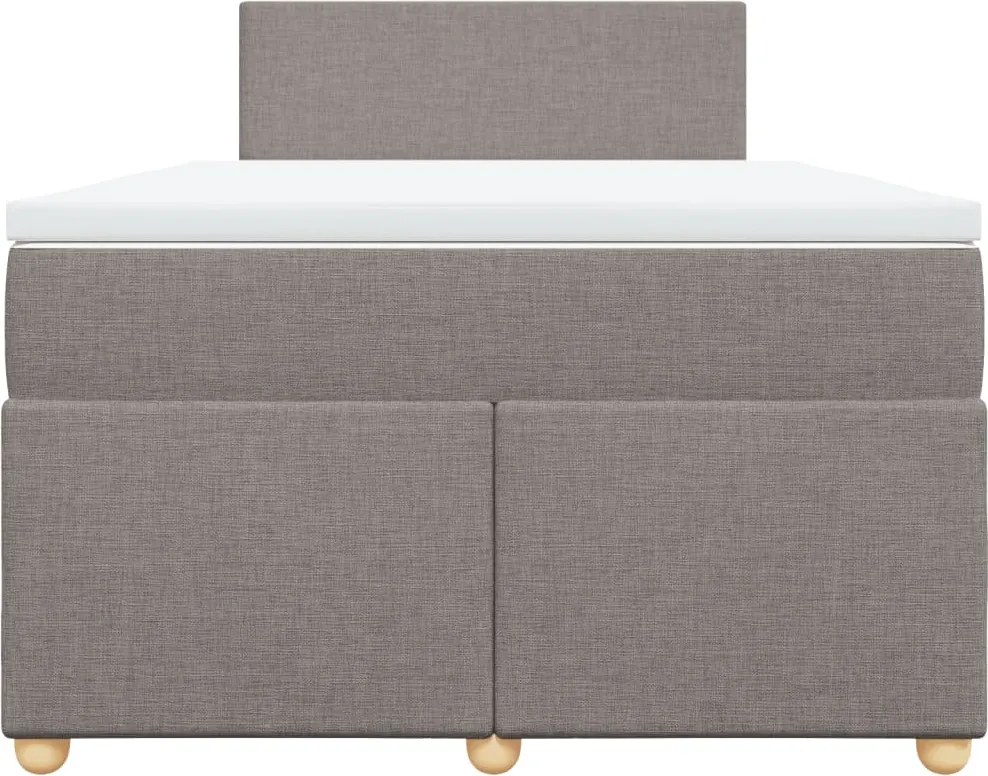 Box spring postel s matrací taupe 120x200 cm textil 3288944