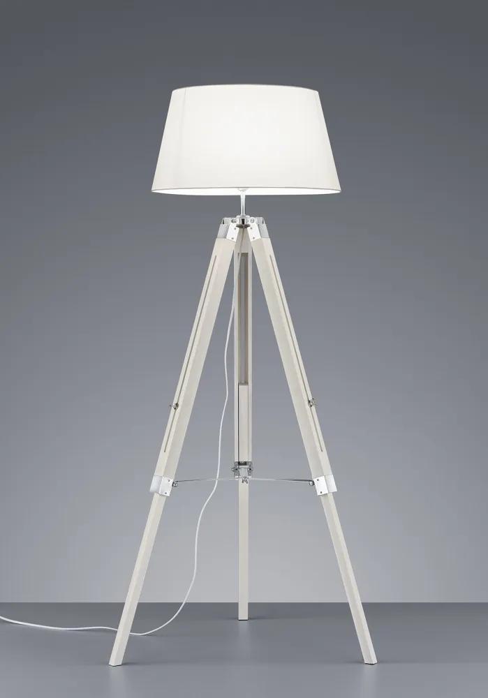 Trio TRIPOD R40991001 Stojanové Lampy bílá dřevo excl. 1 x E27, max. 60W IP20