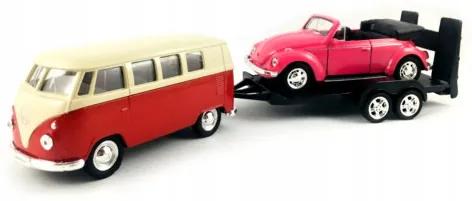 Welly Trailer set VW T1 Bus a Volkswagen The Beetle