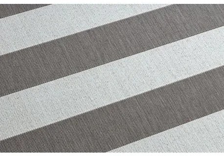 koberec FLAT SISAL 48644686 Pruhy bílá béžový velikost 140x200 cm | krásné koberce cz