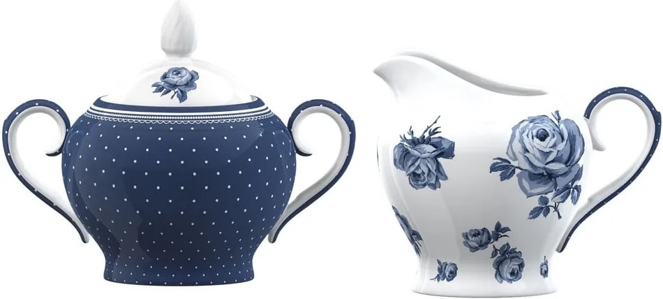 Set porcelánové cukřenky a mléčenky Creative Tops Vintage Indigo