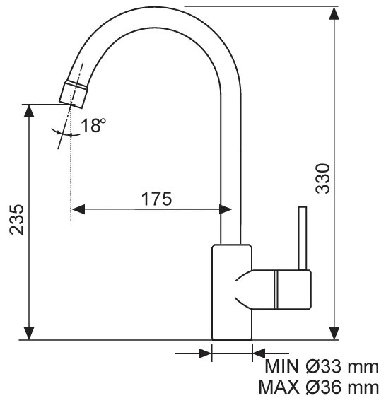 Sinks MIX 35 chrom lesklý AVMI35CL