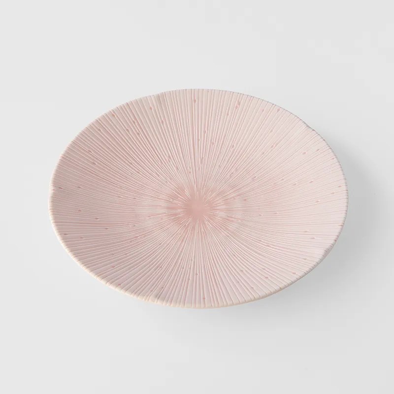Made in Japan (MIJ) Ice Pink Mělký Talíř 24,5 cm