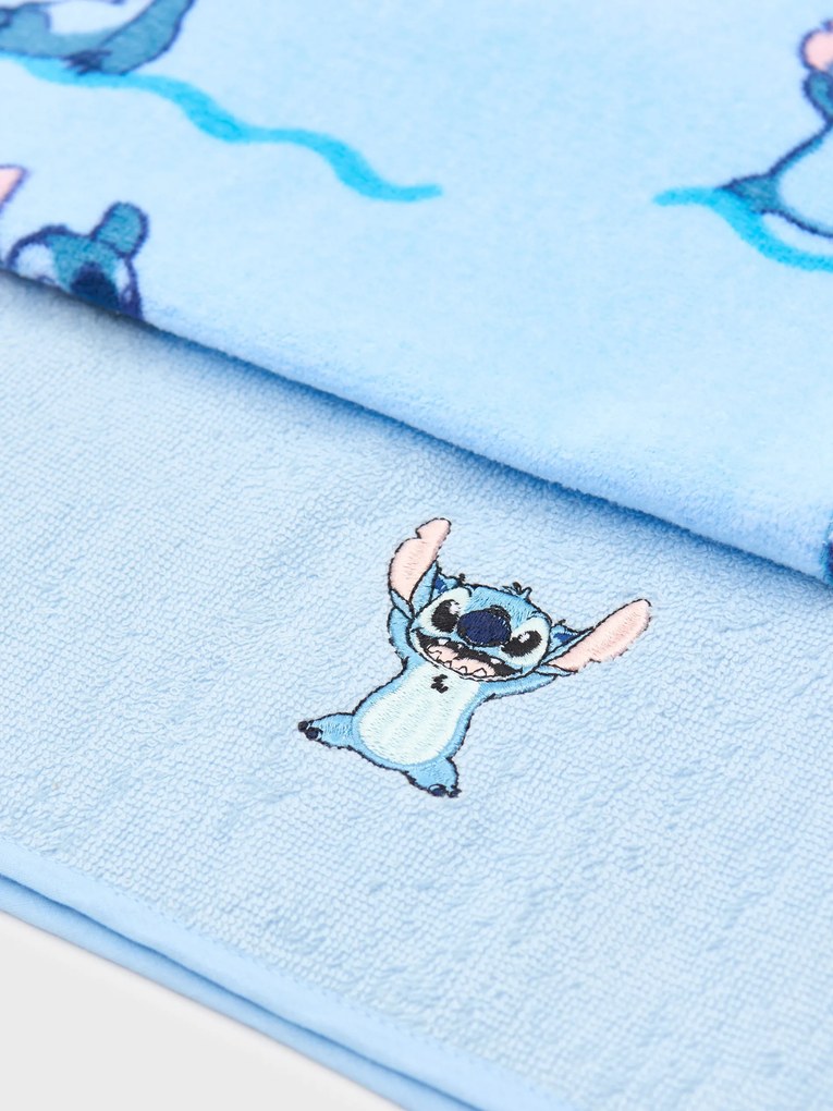 Sinsay - Bavlněné ručníky 2 ks Stitch - světle modrá